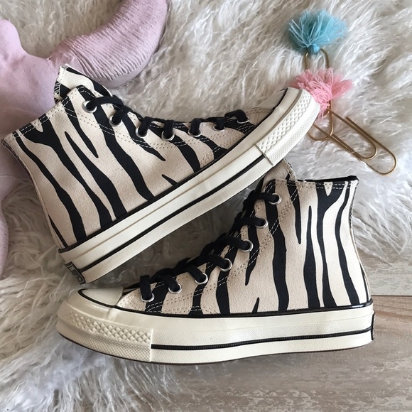 Converse | Shoes | Nwt Converse Chuck Tailor 7 Hi Zebra | Poshmark